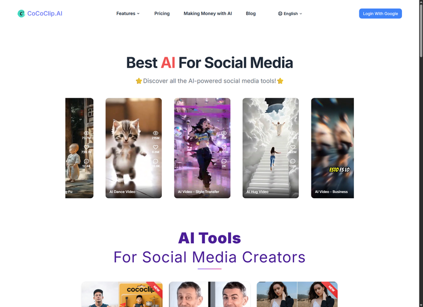 CoCoClip.AI: AI Video Editor for Social Media Content Creation ...