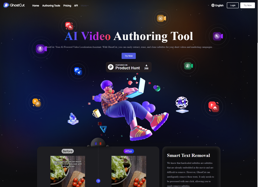 GhostCut: AI-Powered Video Localization & Editing Tool for Global Content | AICOVERY - AI Tools ...