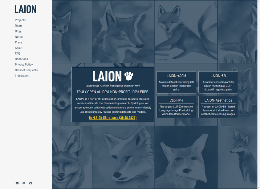 LAION: Open-Source AI Datasets, Models & Research Resources | AICOVERY ...