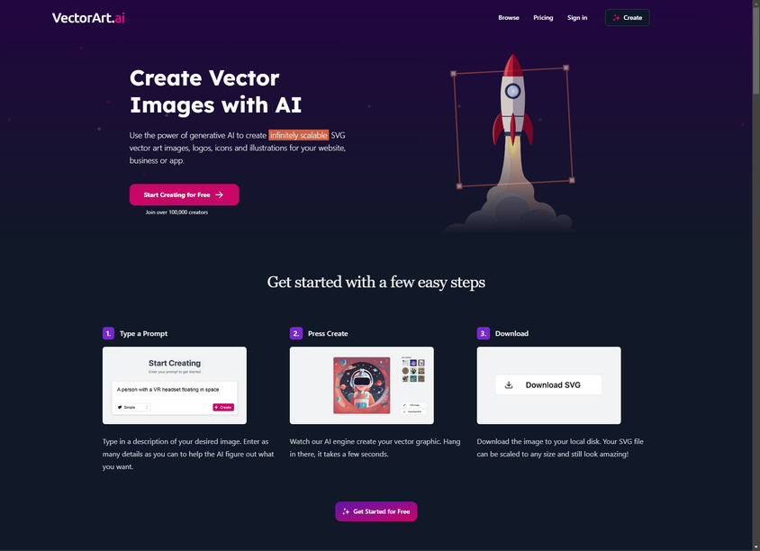 VectorArt.ai: AI-Powered Vector Image Generator for Scalable Graphics ...
